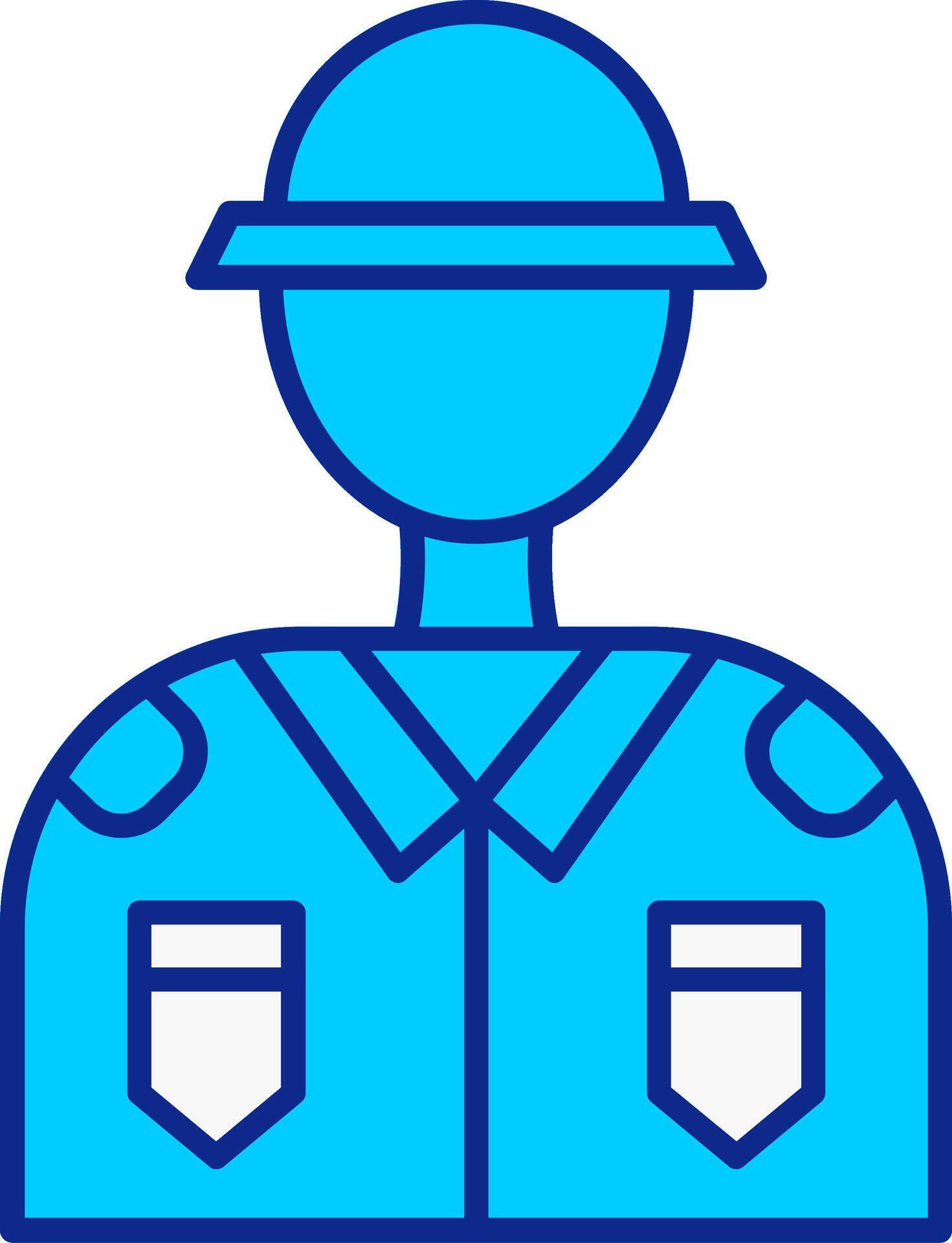 Soldier Blue Filled Icon 37338665 Vector Art At Vecteezy