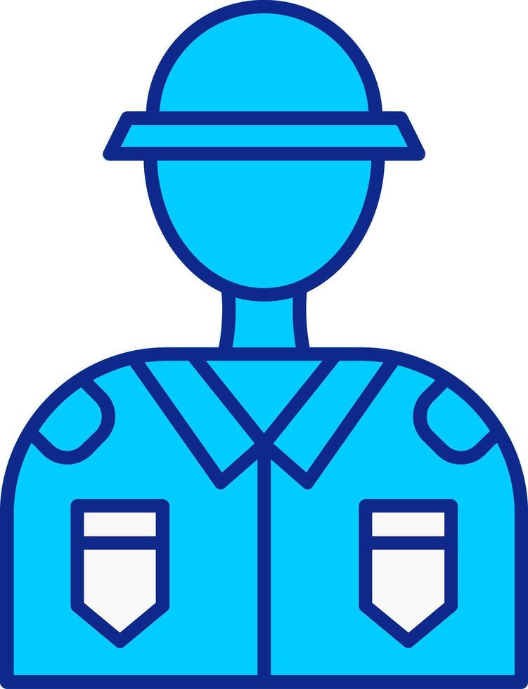 Soldier Blue Filled Icon 37338665 Vector Art At Vecteezy
