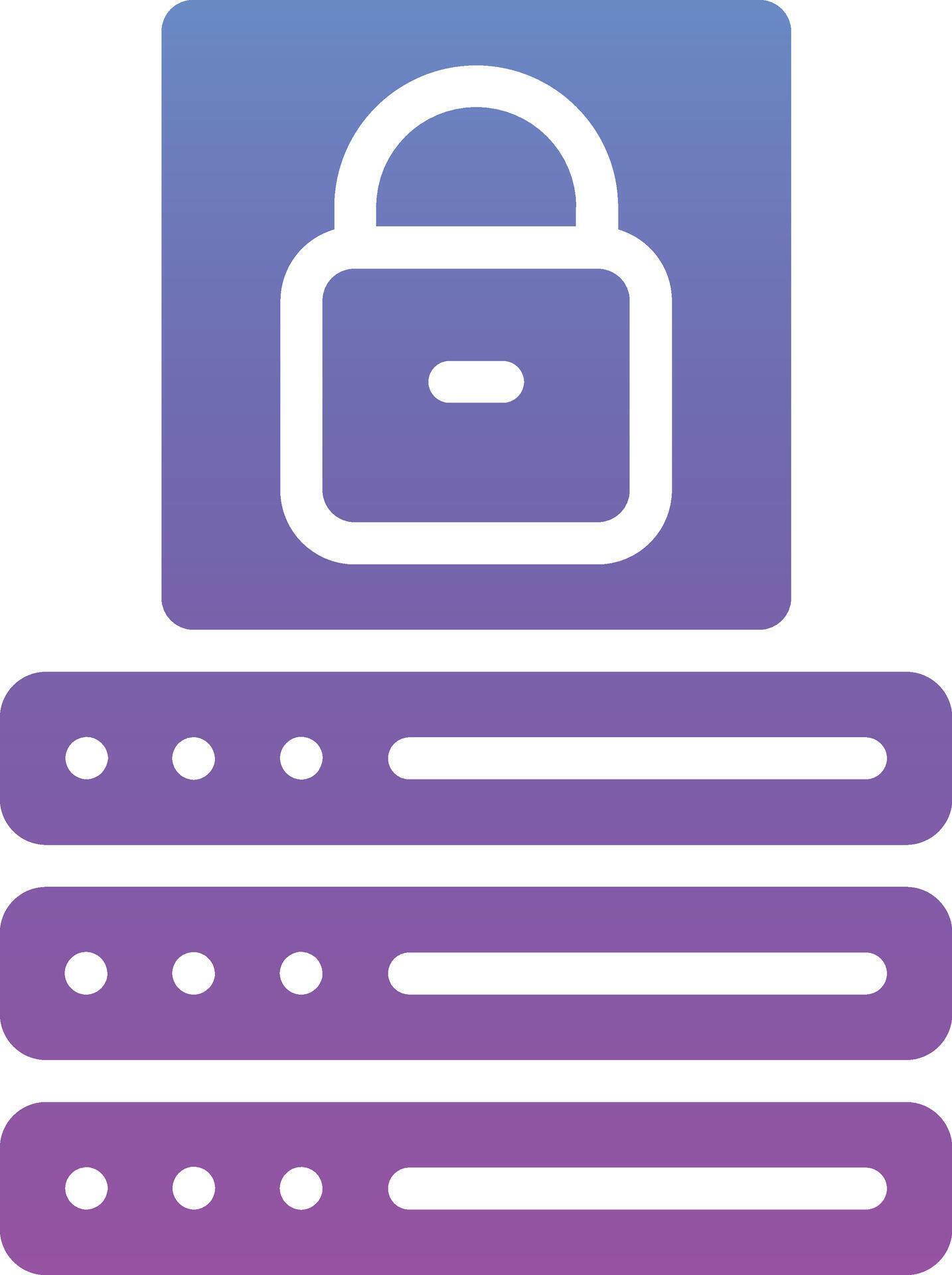 Database Lock Vector Icon 37343831 Vector Art at Vecteezy