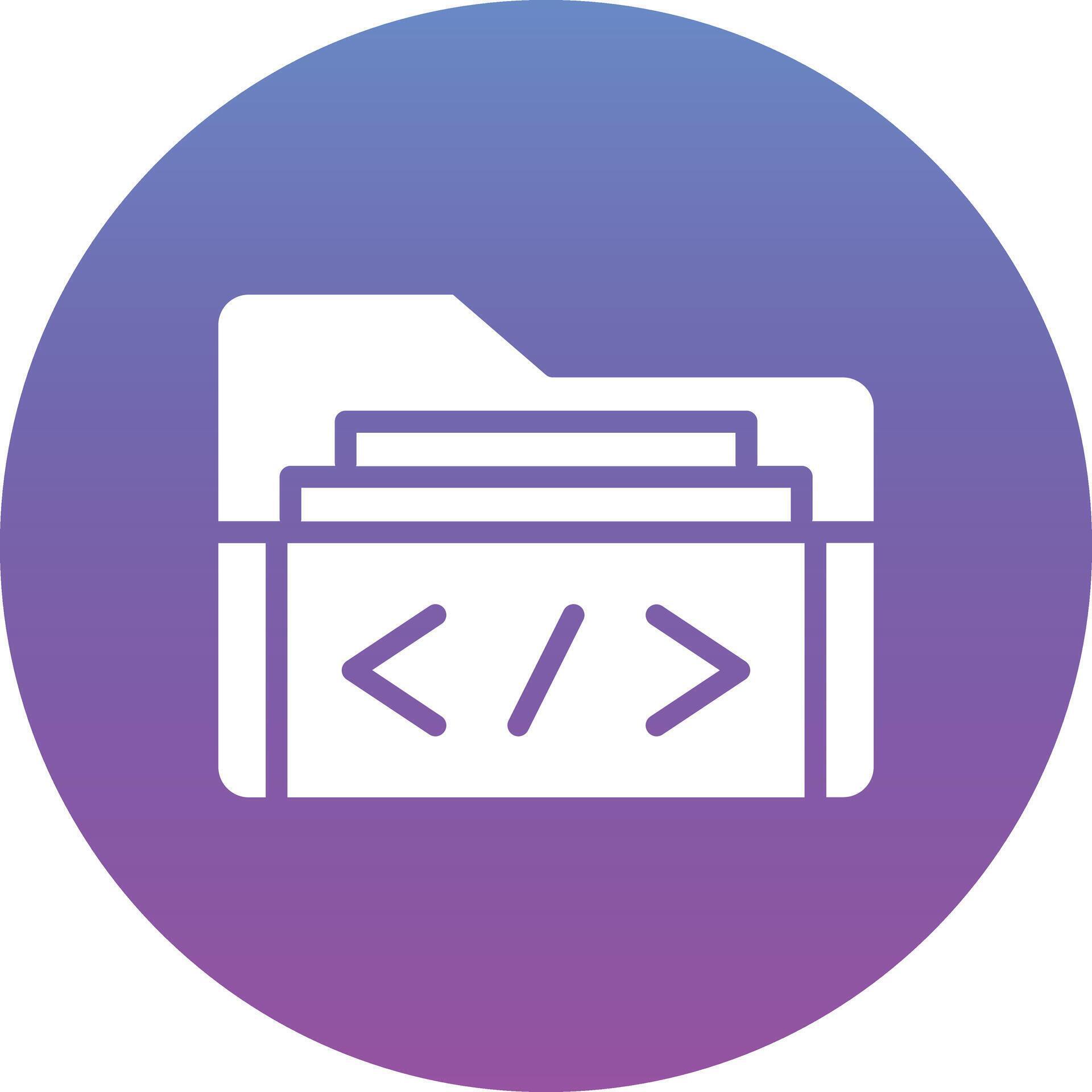 Coding Folder Vector Icon 37358335 Vector Art at Vecteezy