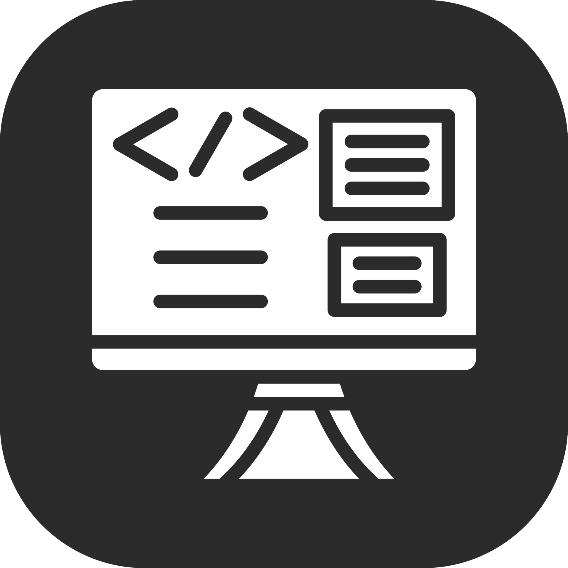 Web Programming Vector Icon 37359252 Vector Art At Vecteezy