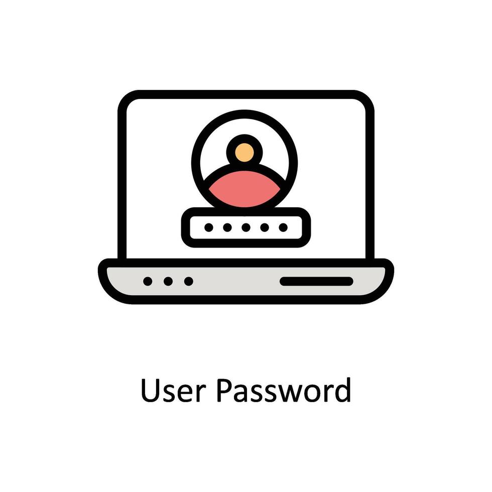 User Password Vector Filled Outline Icon Style Illustration Eps 10 File 37359721 Vector Art At
