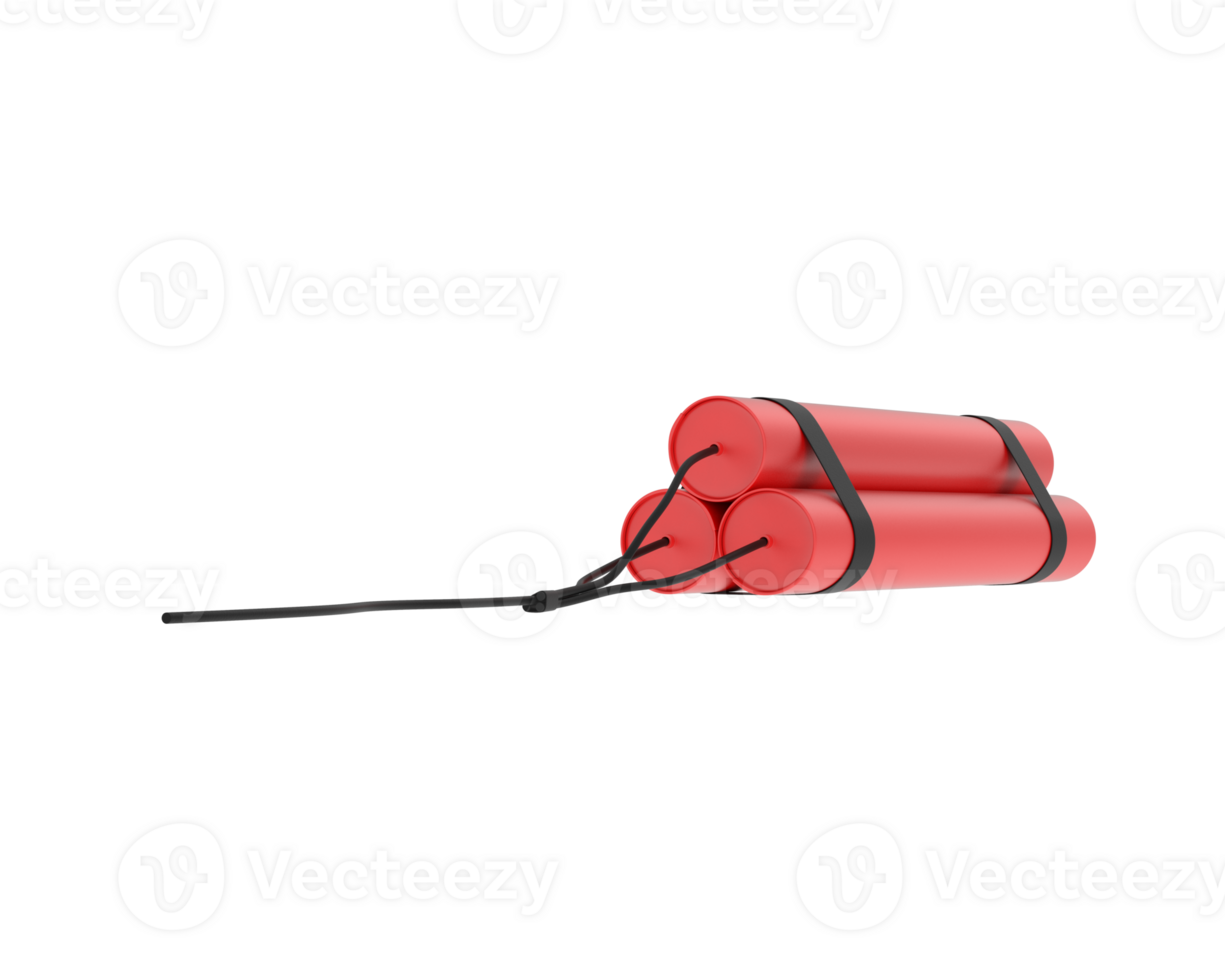 Red explosive dynamite isolated on background. 3d rendering ... Red explosive dynamite isolated on background. 3d rendering ...