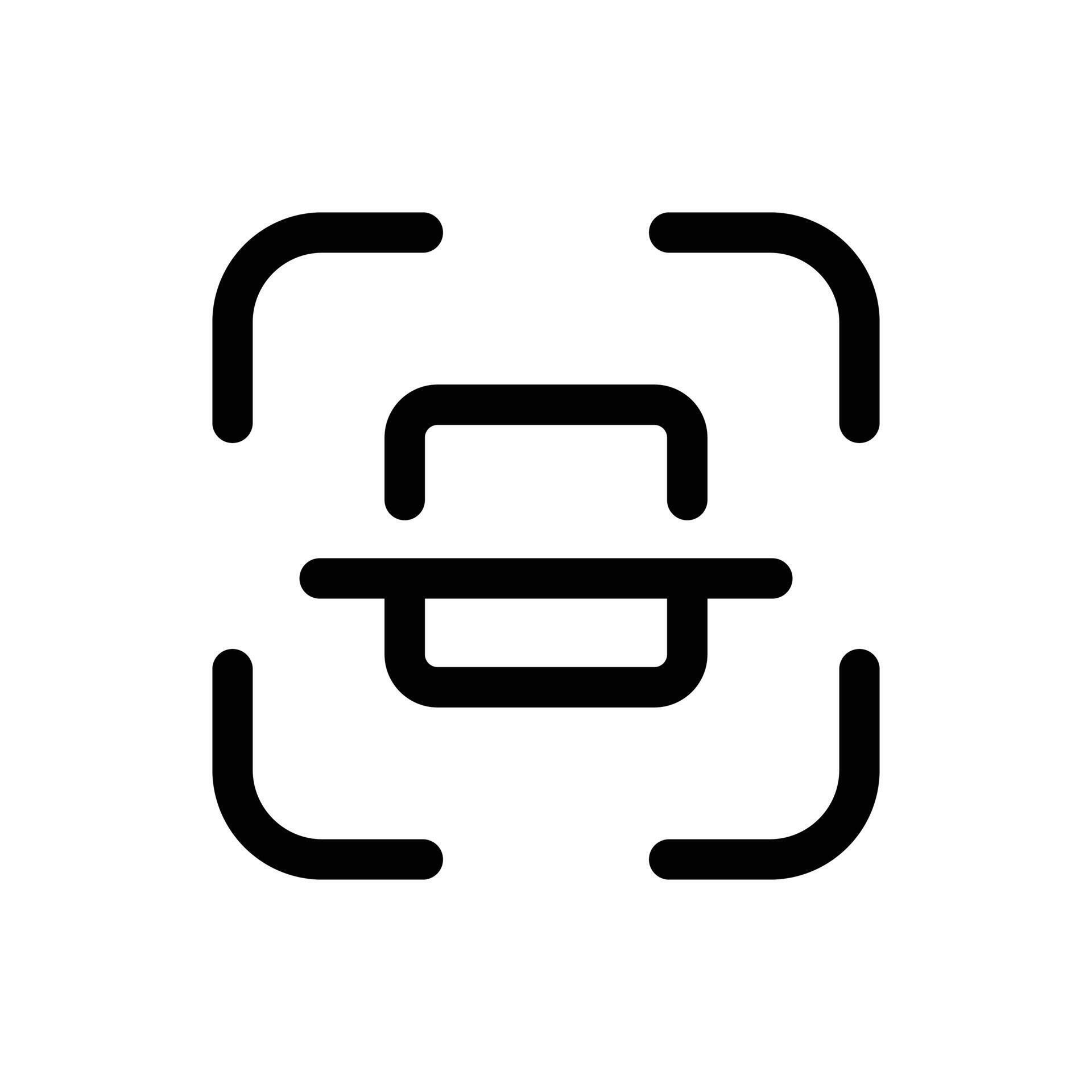 Scan icon in trendy outline style isolated on white background. Scan ...