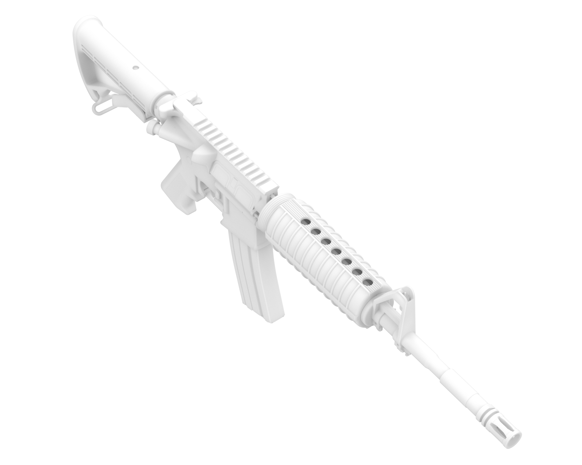 Machine Gun Isolated On Background 3d Rendering Illustration 37369693 Png