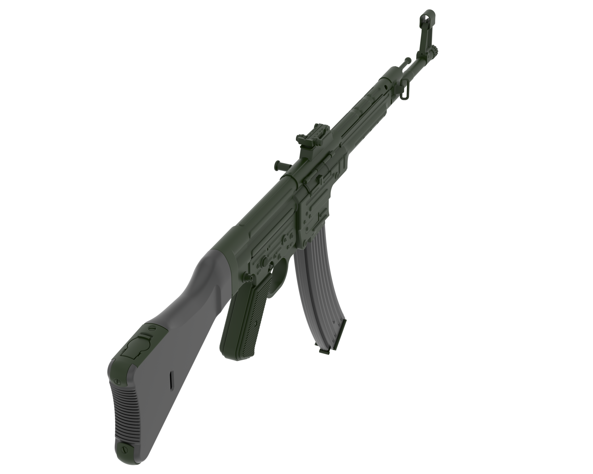 Machine Gun Isolated On Background 3d Rendering Illustration 37369702 Png
