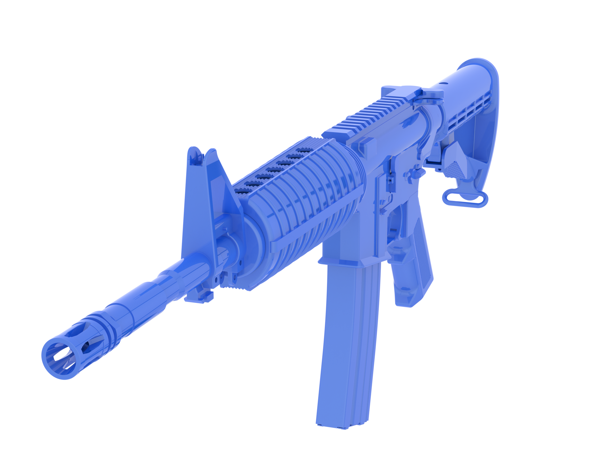 Machine Gun Isolated On Background 3d Rendering Illustration 37369712 Png