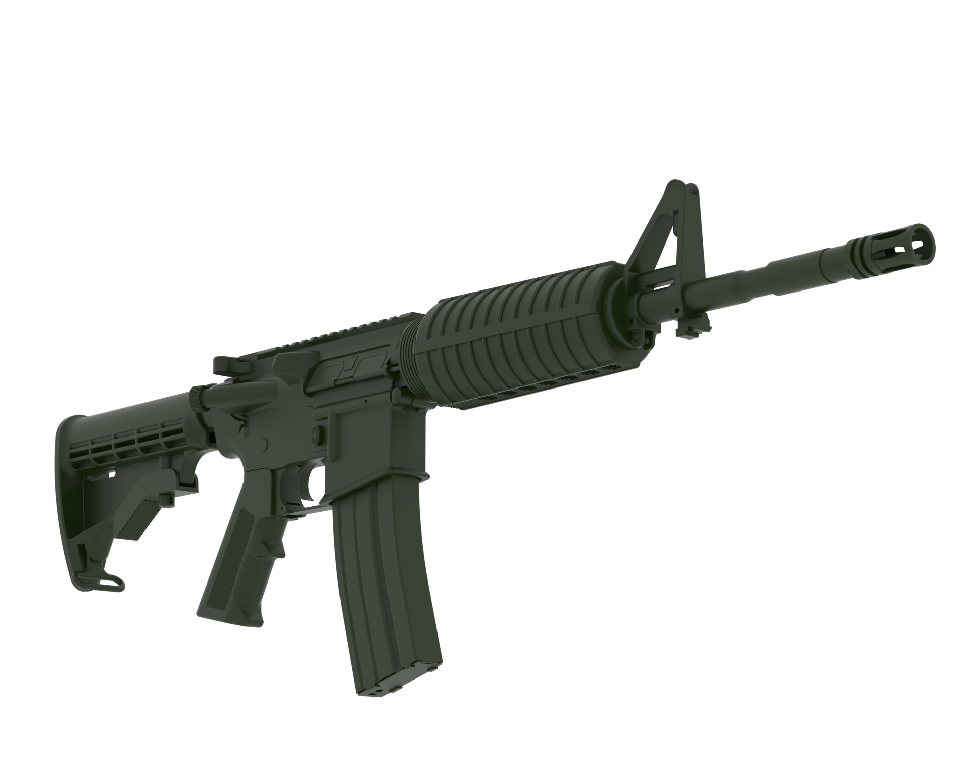 Machine Gun Isolated On Background 3d Rendering Illustration 37369749 Png