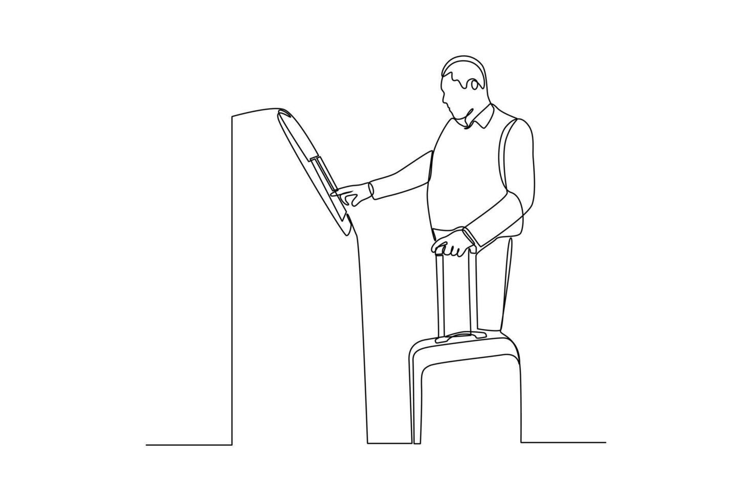 One continuous line drawing of Journey or trip concept. Doodle vector ...