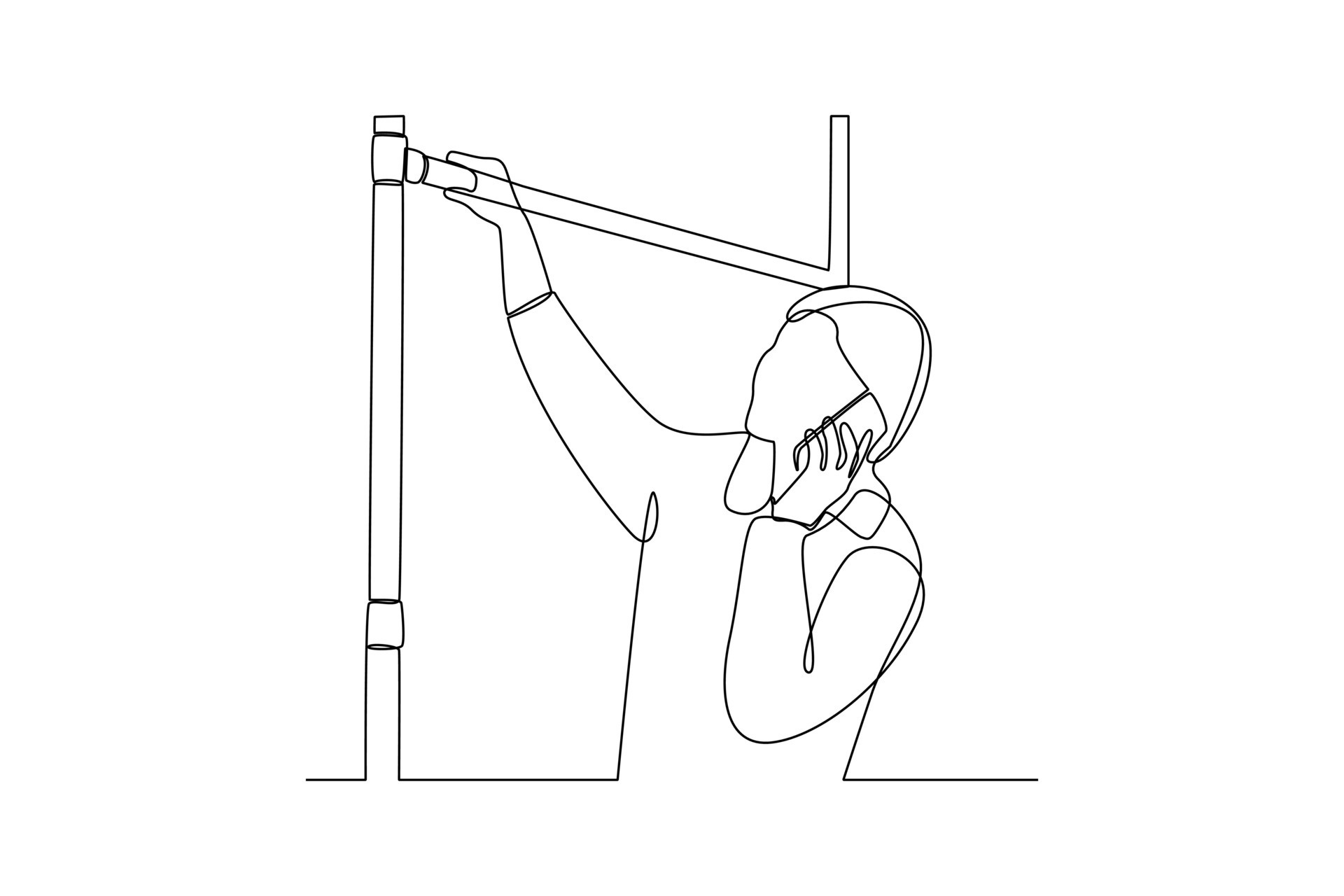 One continuous line drawing of Journey or trip concept. Doodle vector ...