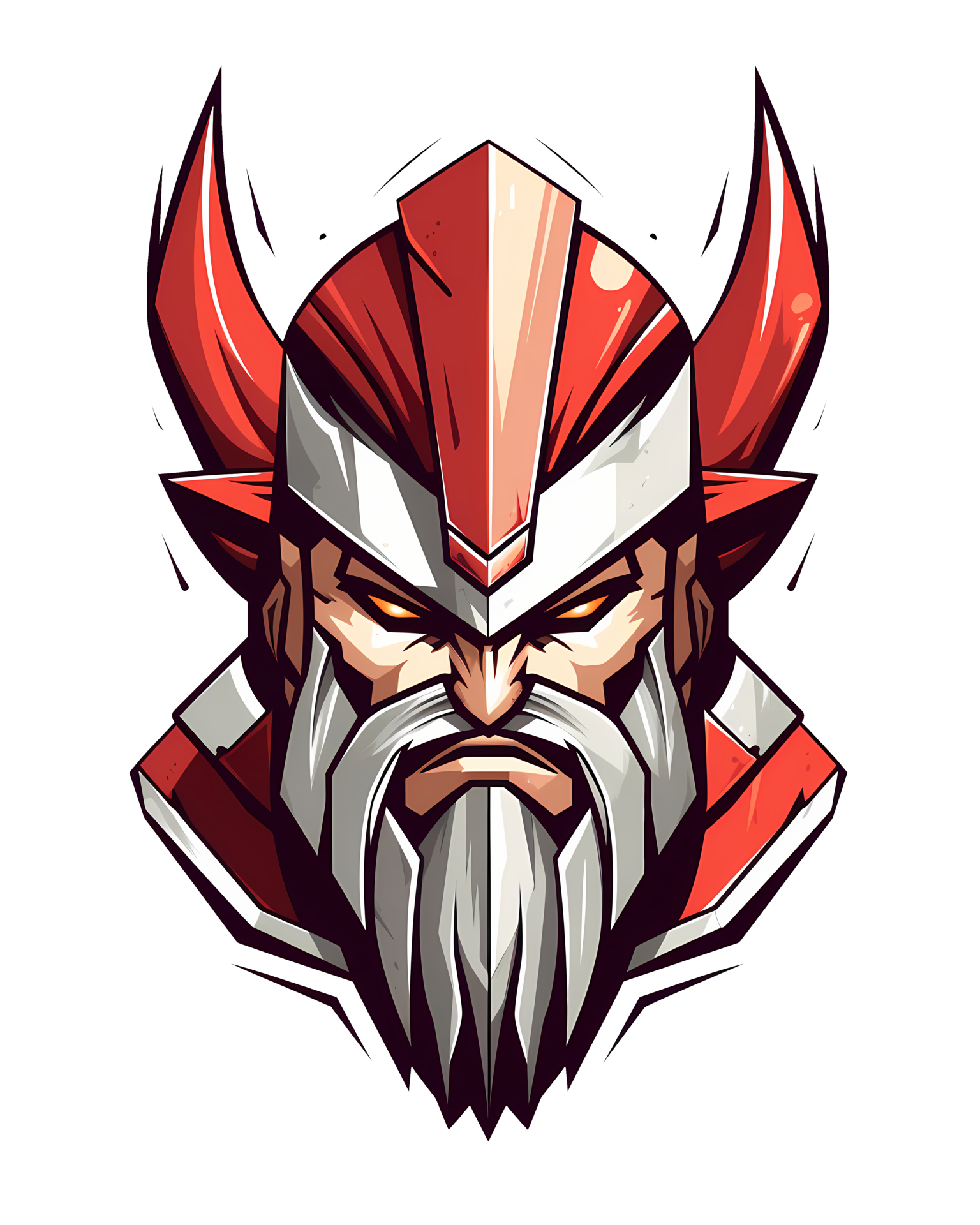 Ai Generated Warrior Esport Logo Art Illustrations For Stickers Logo Tshirt Design Poster Etc