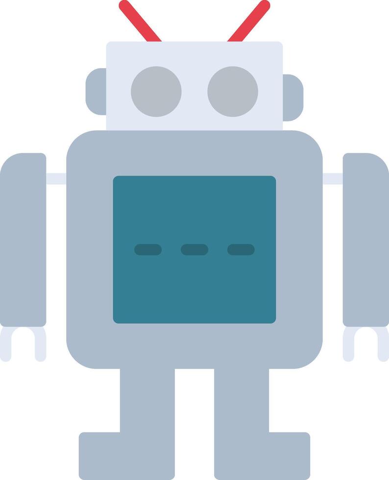Robot Flat Icon 37373122 Vector Art at Vecteezy