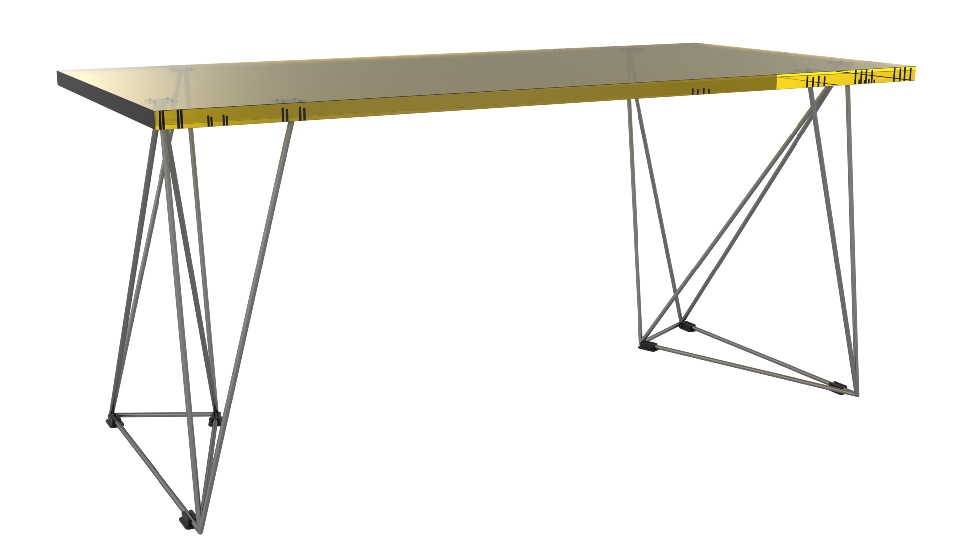 Modern Desk Table Isolated On Background 3d Rendering Illustration 37375152 Png