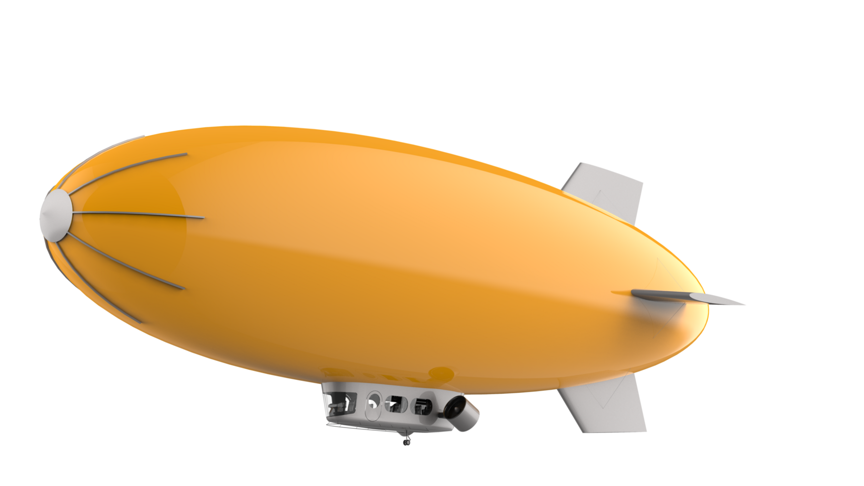 Airship Isolated On Background 3d Rendering Illustration 37375299 Png