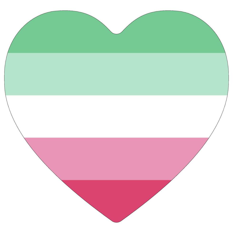Abrosexual Pride Flag In Shape Lgbtq Flag In Shape 37380604 Vector Art