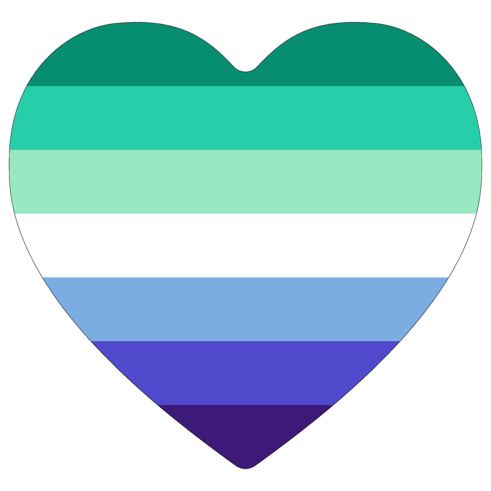 Gay Men Pride Flag in shape. LGBT pride flag. 37380846 Vector Art at ...