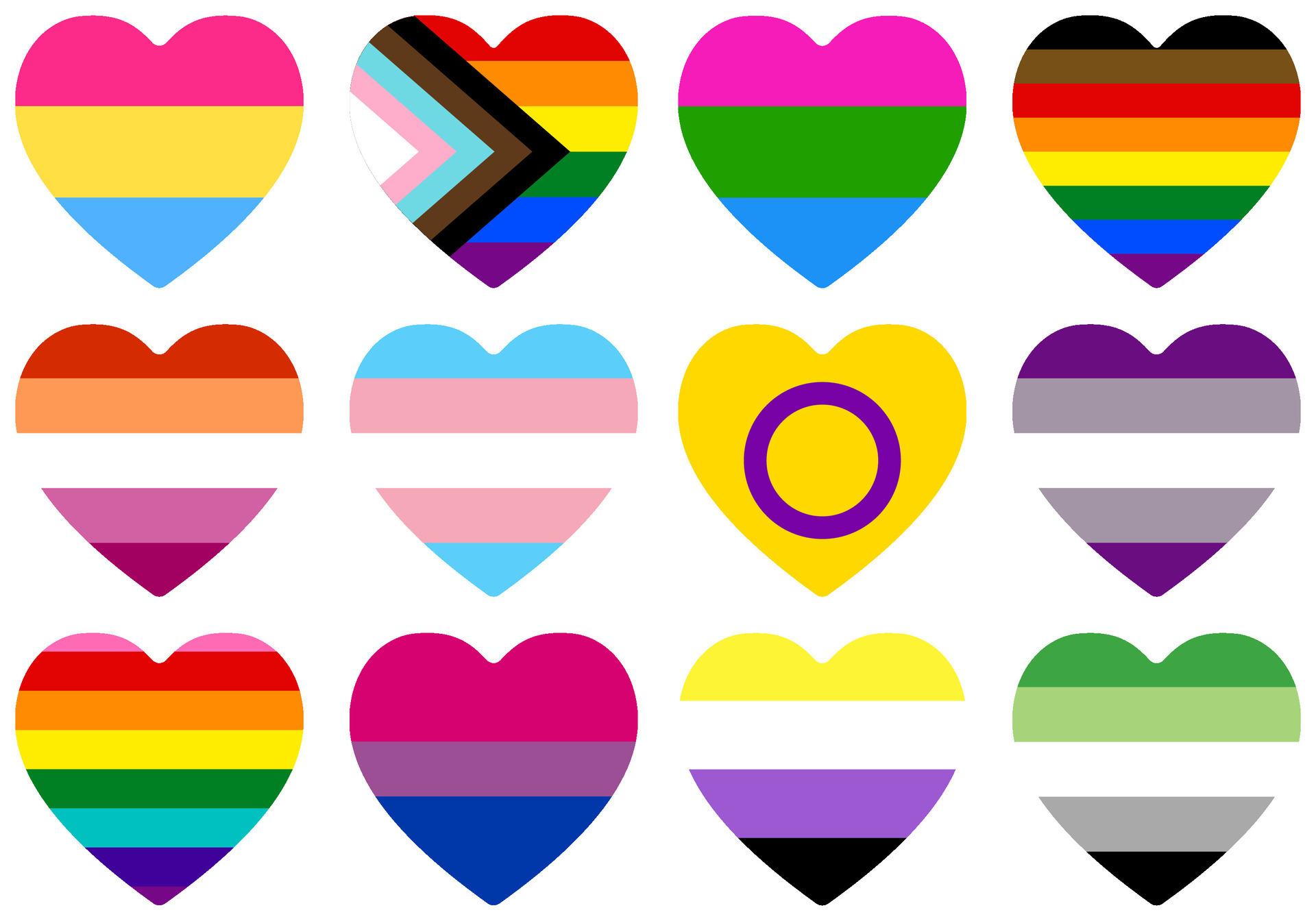 Pride flag set temp 37381004 Vector Art at Vecteezy
