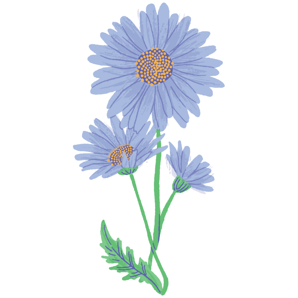 Ai Generated Blue Flowers Clipart Clipart 37384815 Png