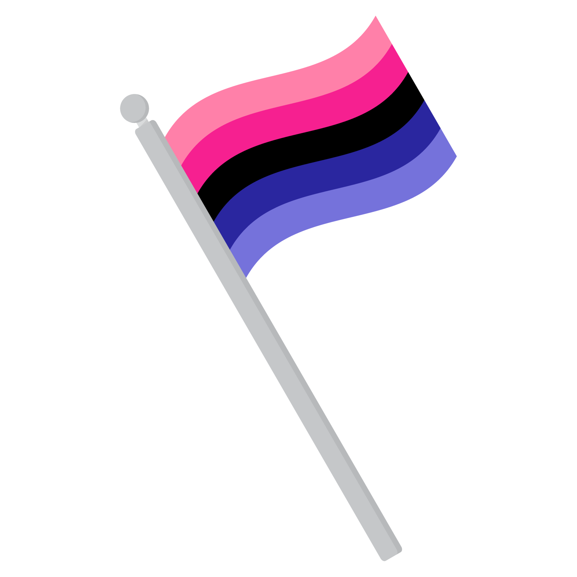 Omnisexual Pride Flag In Shape Lgbtq Flag 37388070 Png