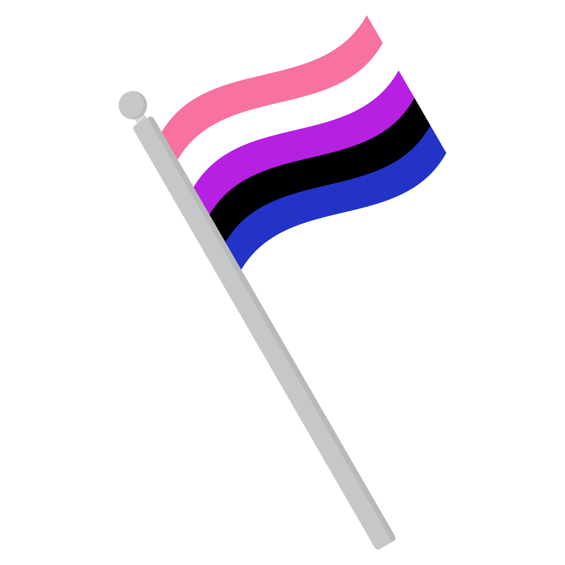 Genderfluid Pride Flag In Shape Lgbt Pride Flag In Shape 37388099 Png