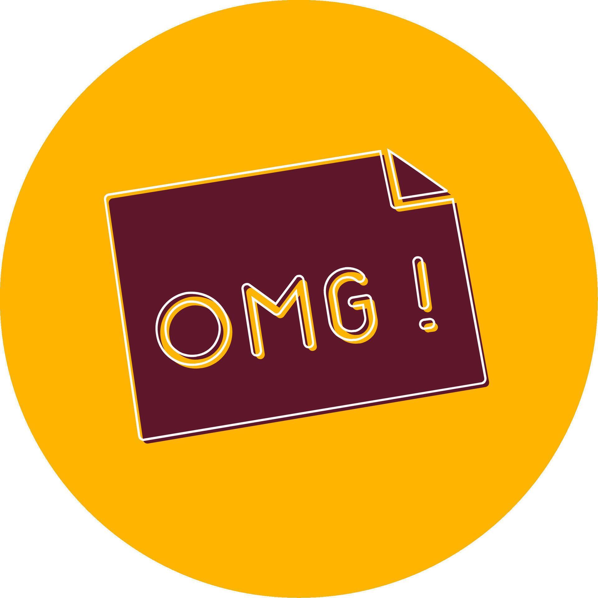 Omg Vector Icon 37425551 Vector Art at Vecteezy