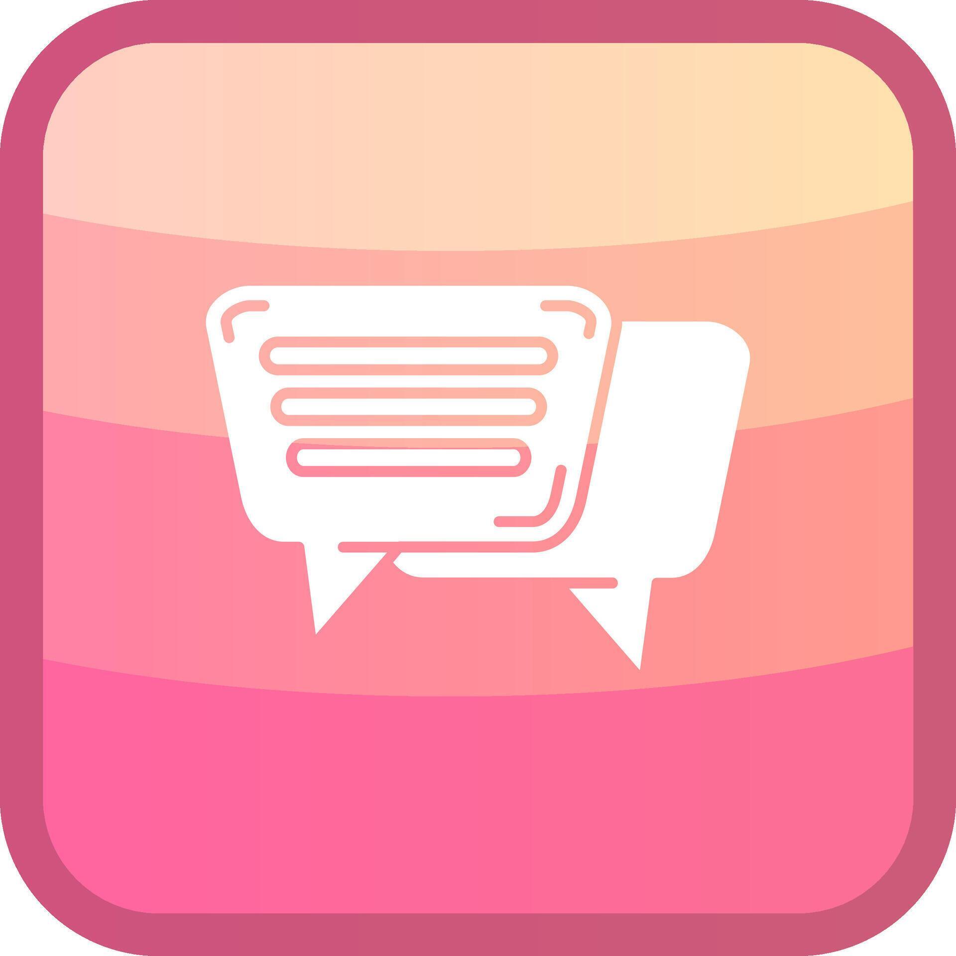 Message Glyph Squre Colored Icon 37429510 Vector Art at Vecteezy