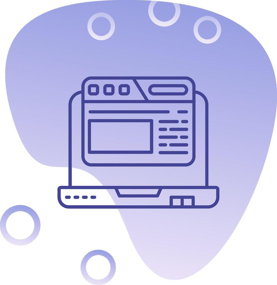 Browser Gradient Bubble Icon 37434708 Vector Art at Vecteezy