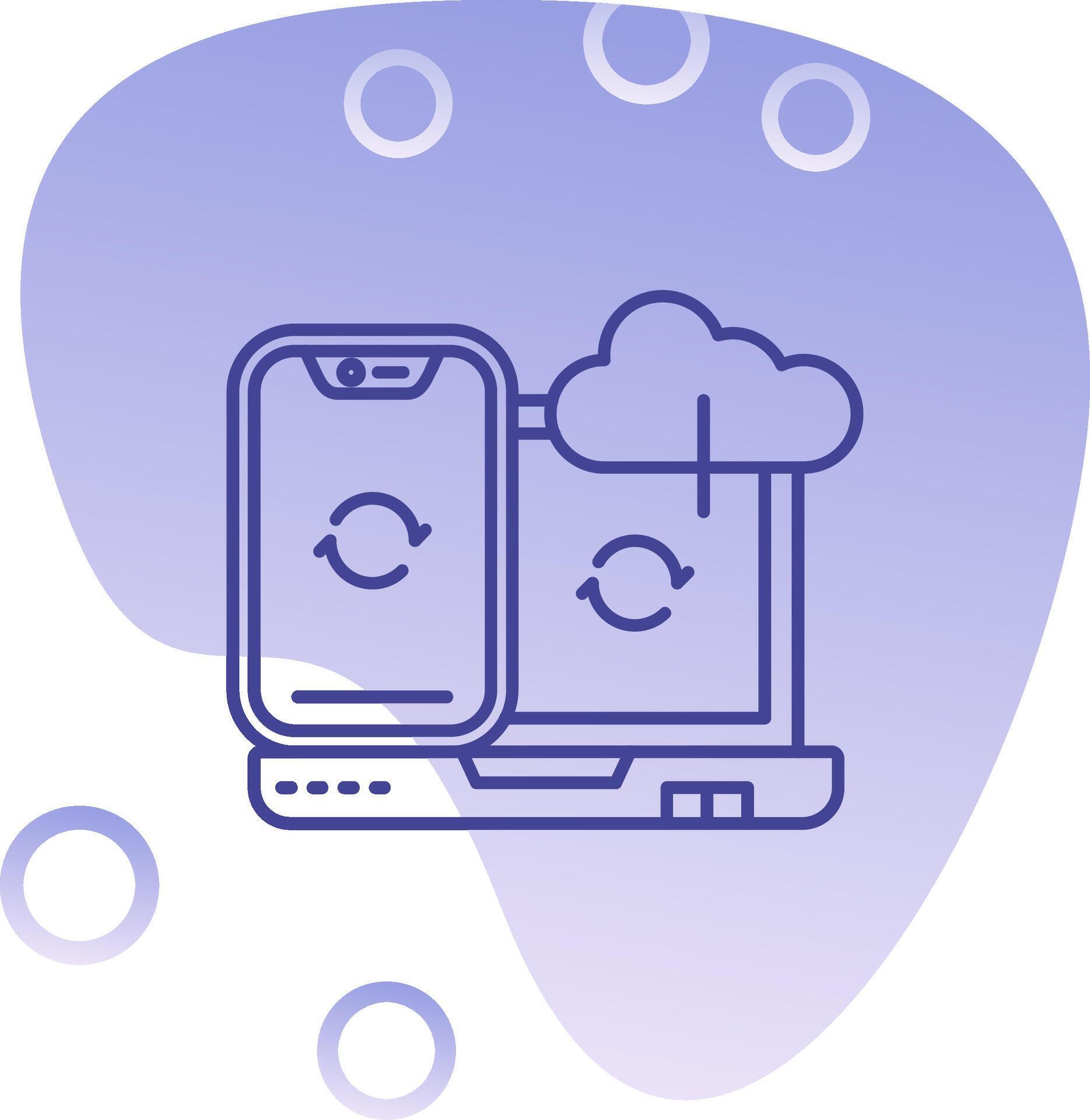 Sync Gradient Bubble Icon 37435073 Vector Art at Vecteezy