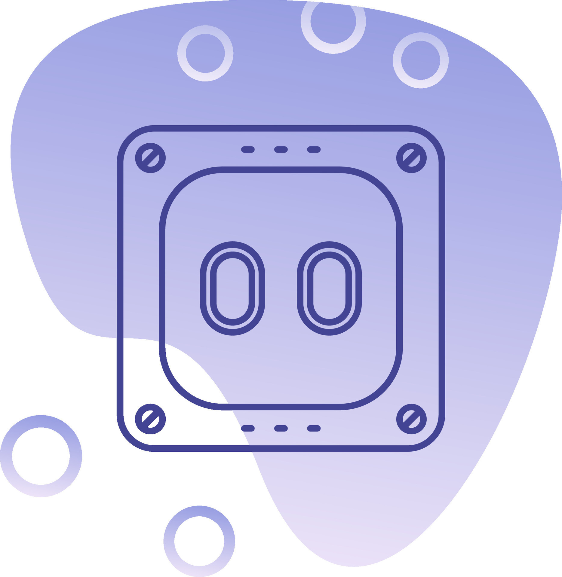 Socket Gradient Bubble Icon 37435135 Vector Art at Vecteezy