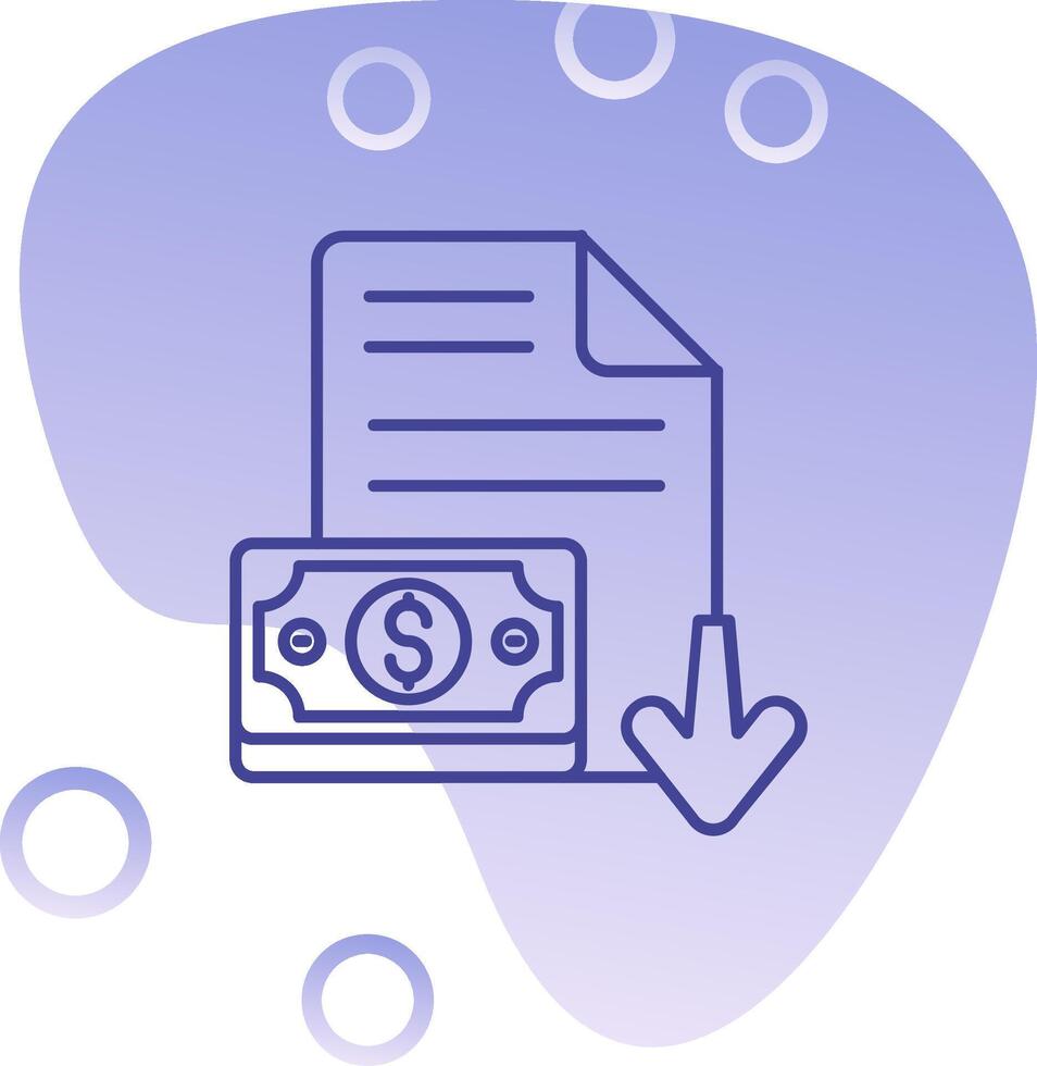 Decrease Gradient Bubble Icon 37436780 Vector Art at Vecteezy