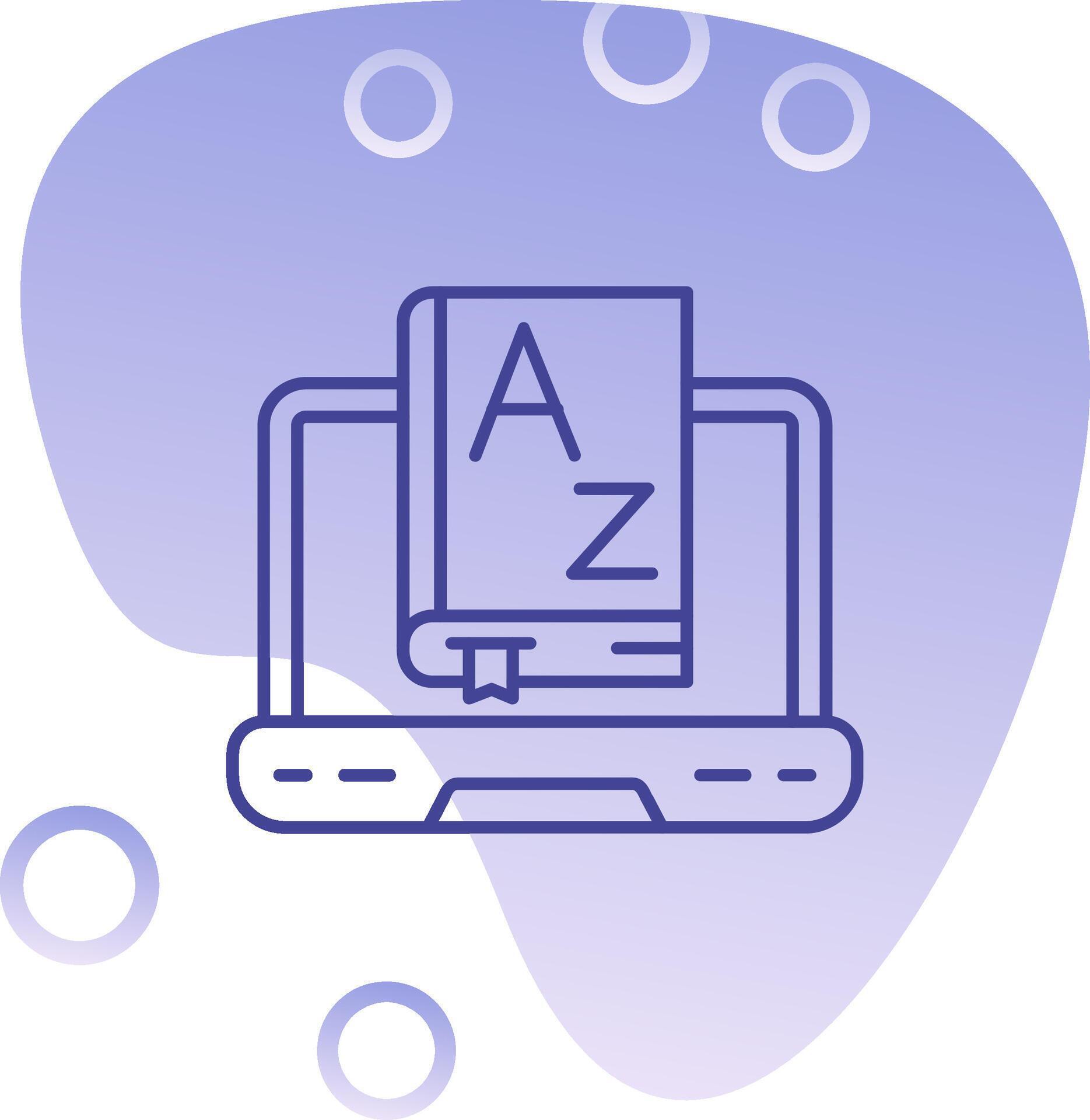 Dictionary Gradient Bubble Icon 37437005 Vector Art at Vecteezy