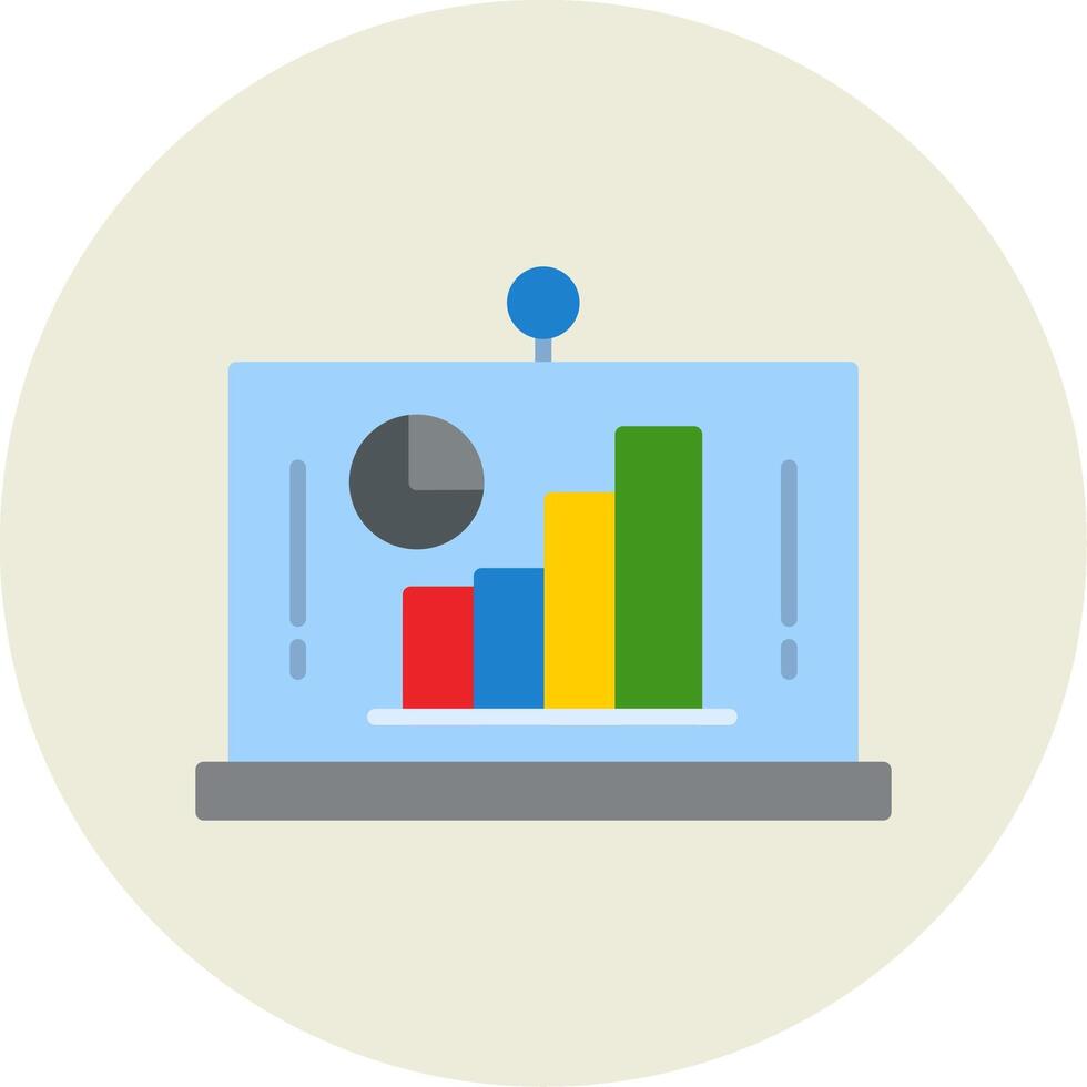 Analytics Flat Circle Icon 37439695 Vector Art at Vecteezy