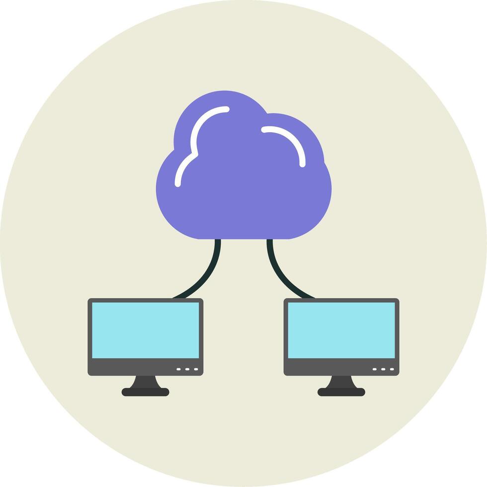 Cloud Computing Flat Circle Icon 37441782 Vector Art at Vecteezy