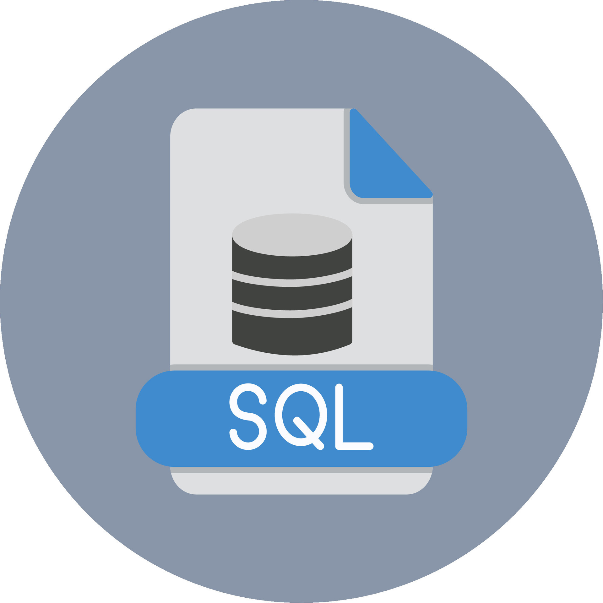 Sql Flat Circle Icon 37443120 Vector Art at Vecteezy