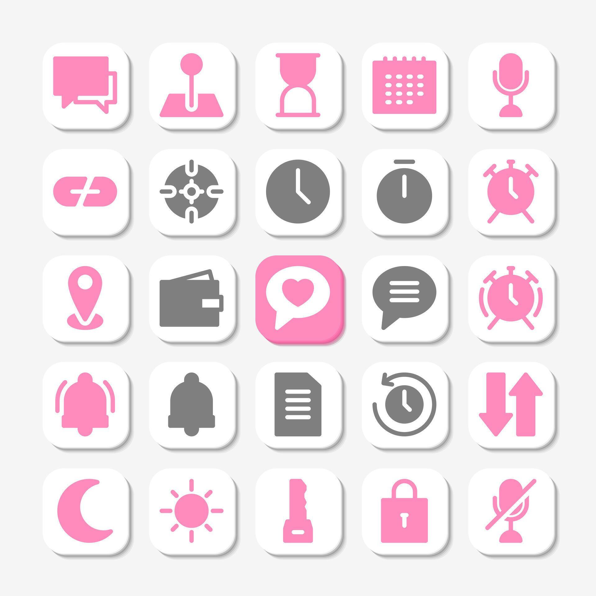 Essentials icons in glyph style for user interface, mobile and website ...