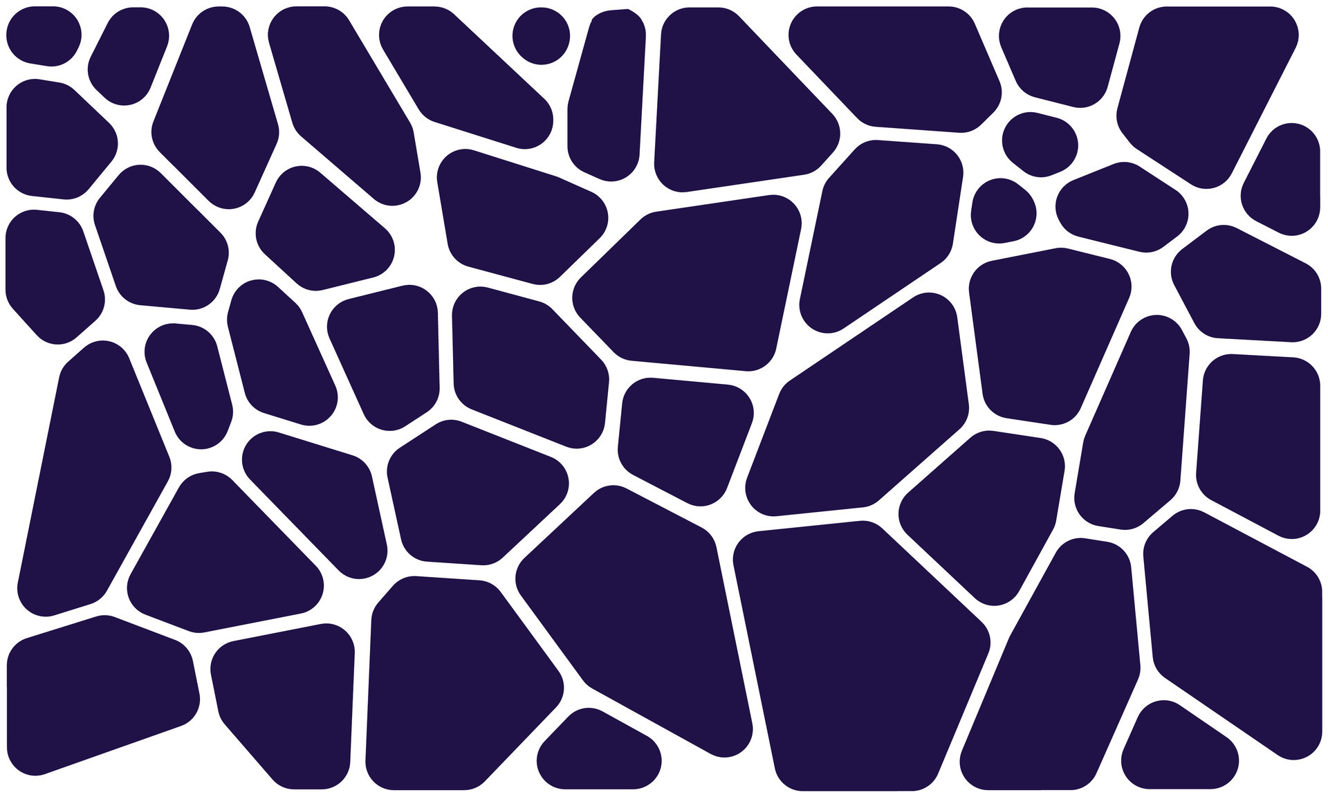 Voronoigeometric Pattern Background Forming Stone Foundation Array