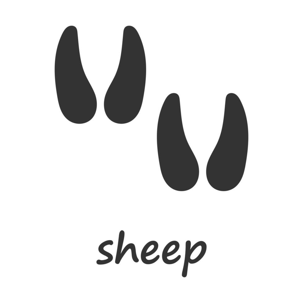 Sheep Paws A Sheep Paw Print Vector Illustration 37468112 Vector Art At Vecteezy