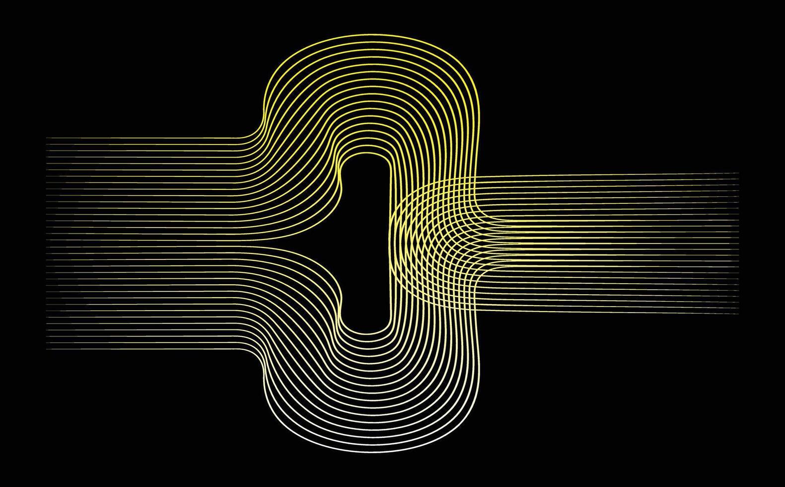 Abstract Retro Pattern Curves Parallel Lines Striped Vector 37469340