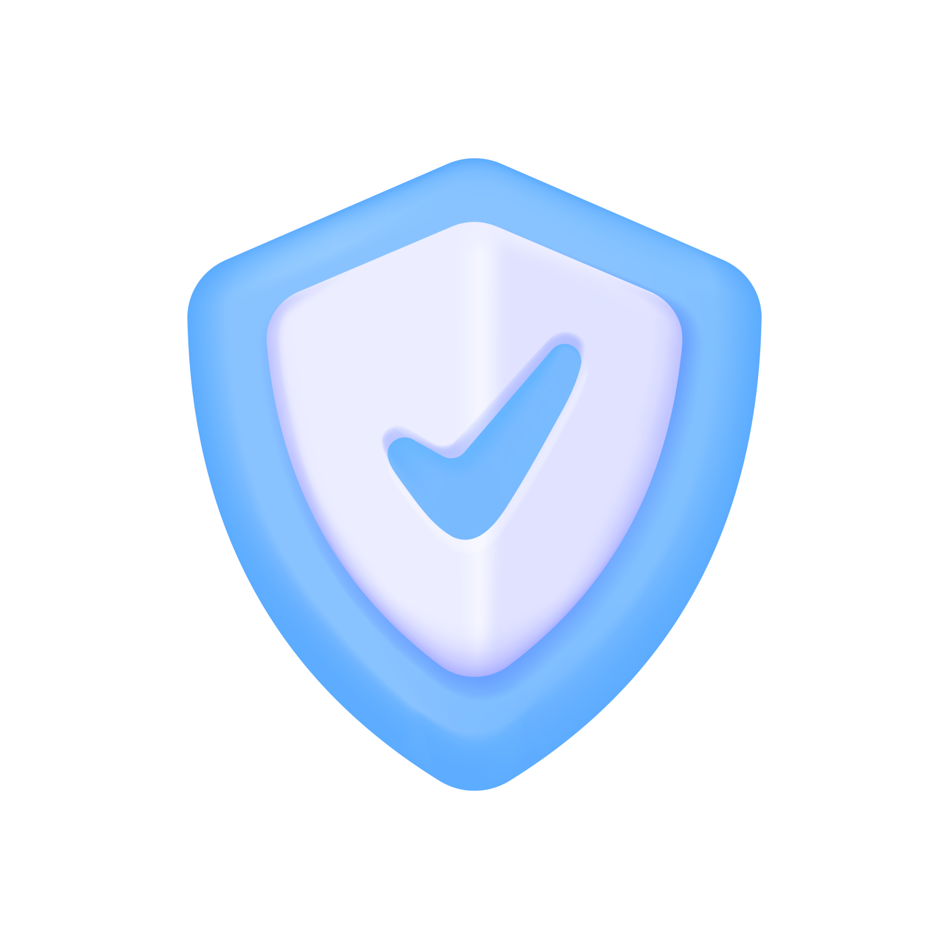 Check Mark On 3d Shield Concept Of Protecting Online User Account Security On Website 37470258 Png