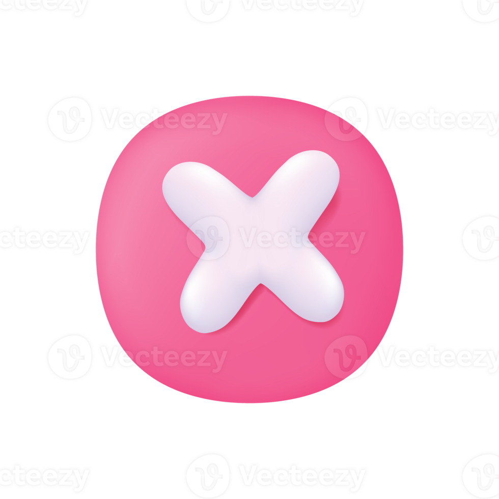 Wrong Sign On Red Button Authentication Of Rights Denial Of Mistake 37470265 Png