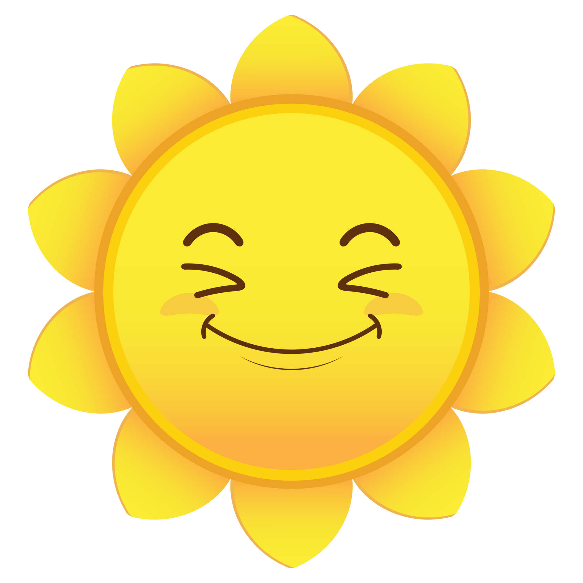 Sun Smile Face Cartoon Cute 37477677 Png