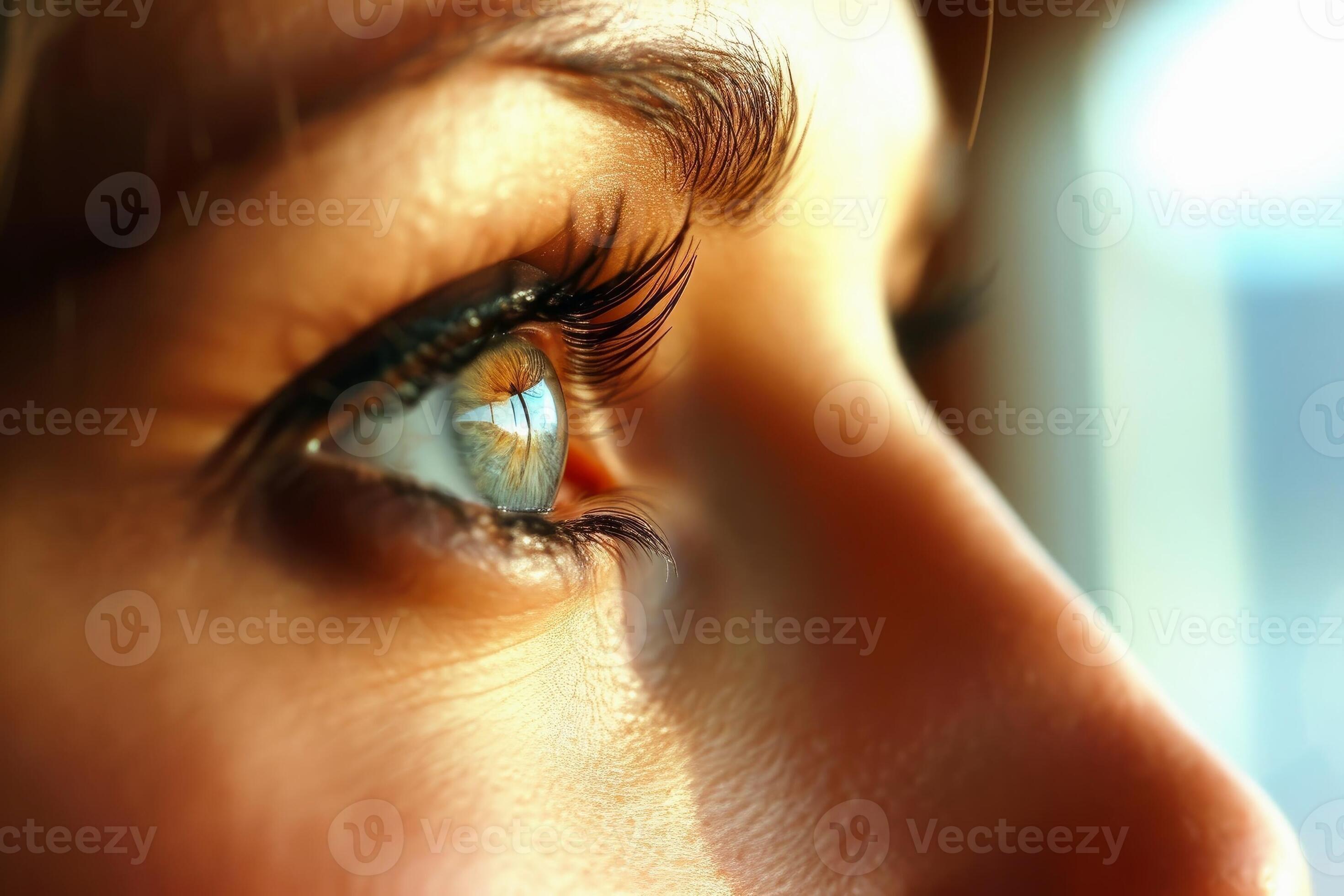 AI generated Close up portrait of a thoughtful beautiful woman. AI ...