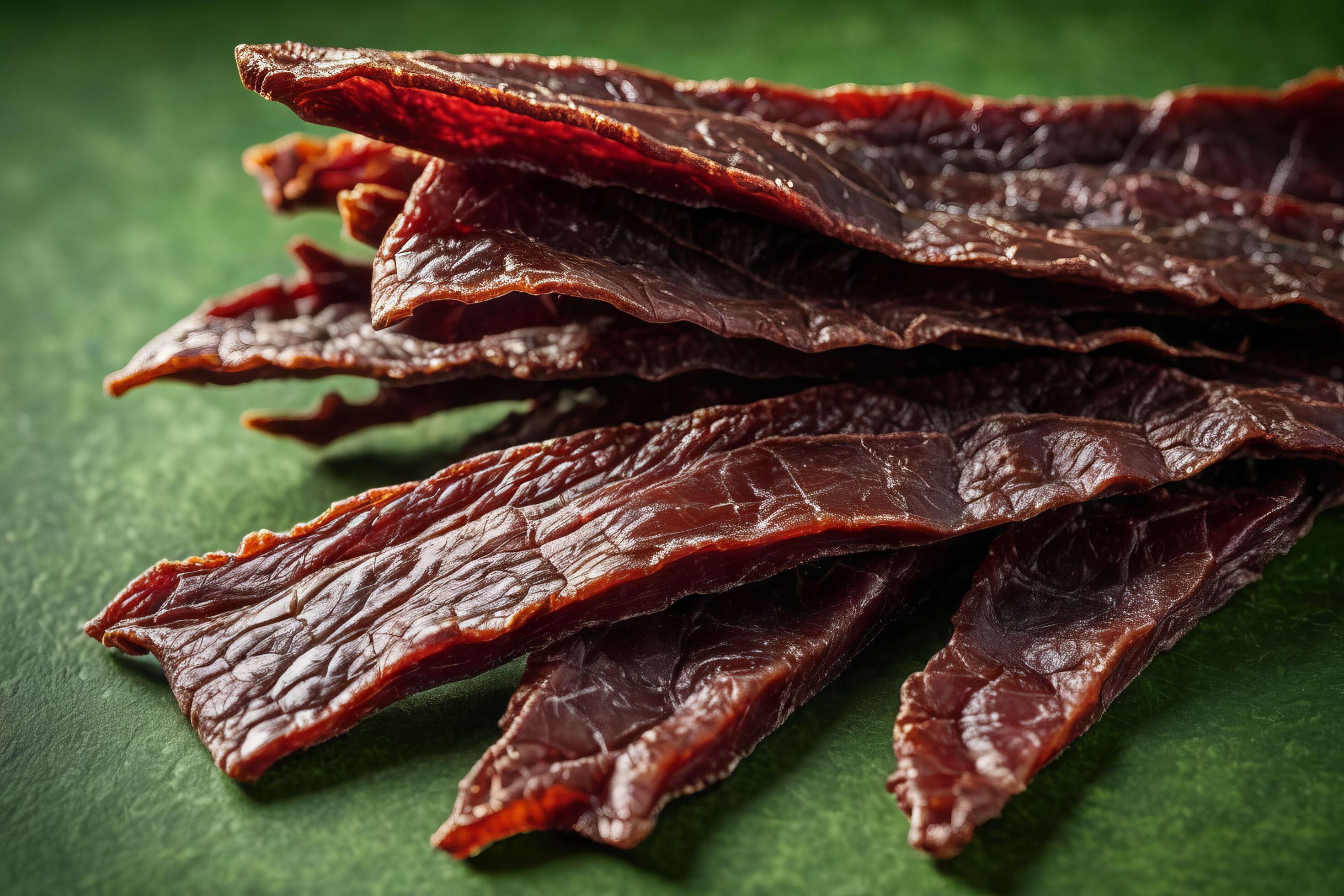 AI generated Gourmet Dried Beef Jerky Strips 37480564 Stock Photo at Vecteezy