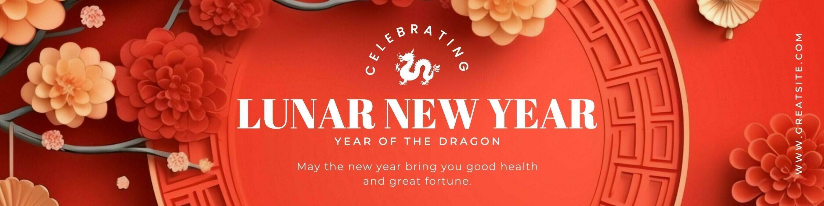 Red Modern Lunar New Year Linkedin Banner 37491890 Template