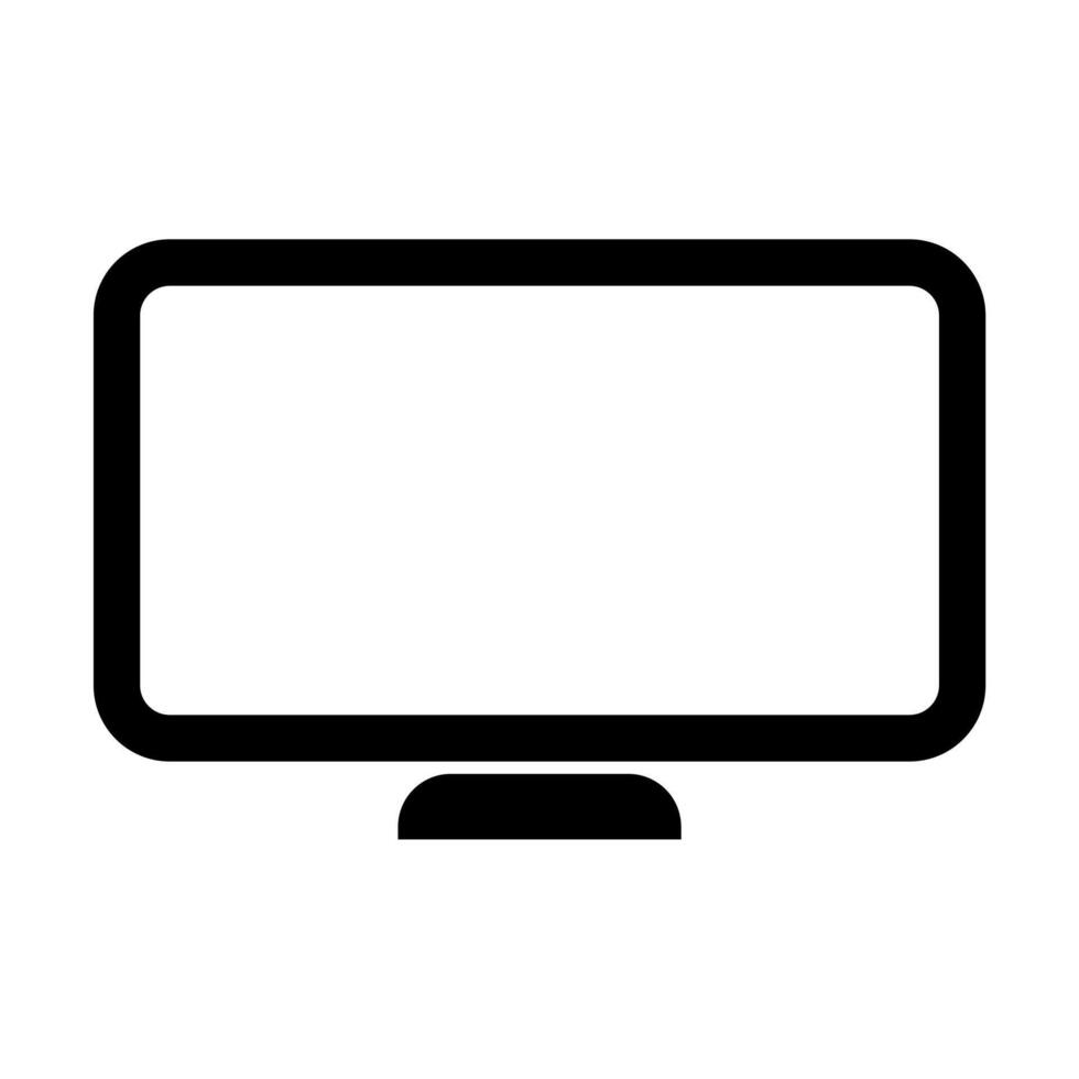 PC monitor computer icon vector for graphic design, logo, web site, social media, mobile app, ui ...