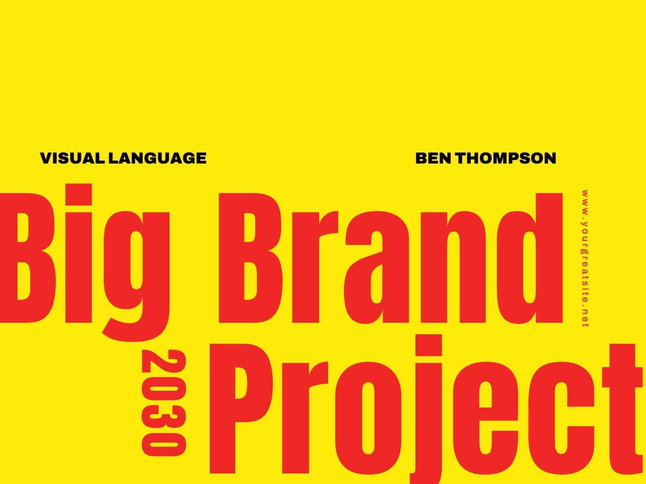 Typography project presentation template design ideas 37495566 Template