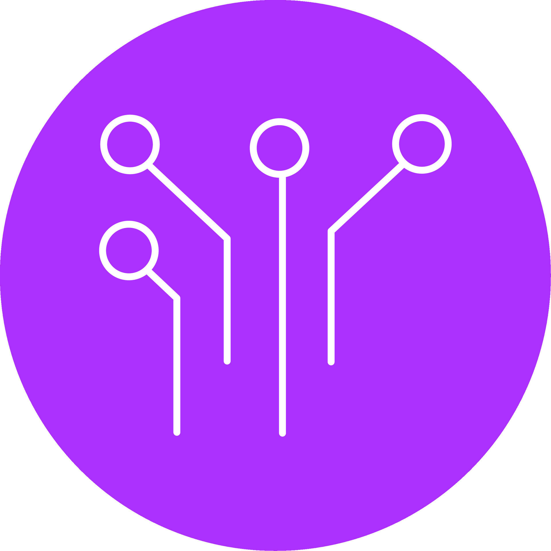 Electronic Circuit Line Multicircle Icon 37498700 Vector Art at Vecteezy