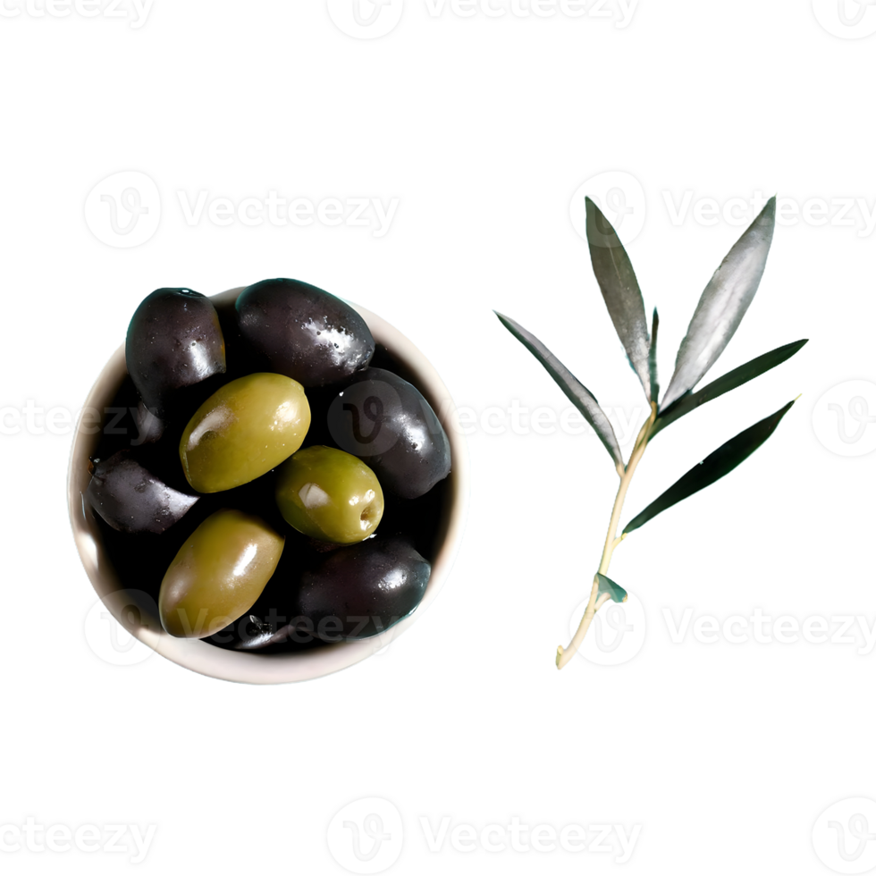 AI generated Fresh olives isolated on transparent background 37503516 PNG