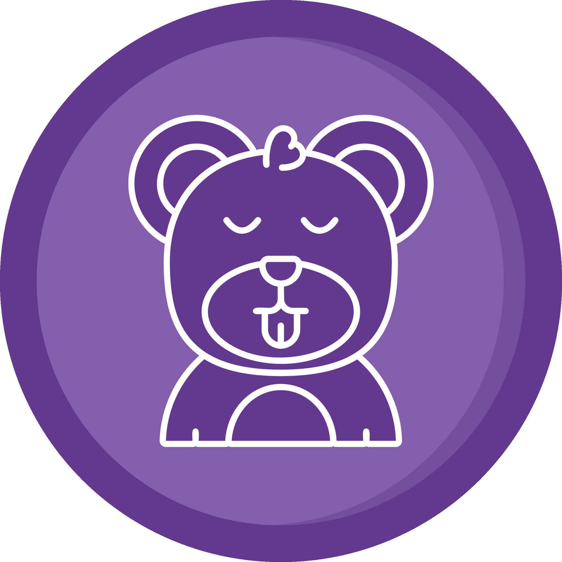 Cute Solid Purple Circle Icon 37503955 Vector Art at Vecteezy