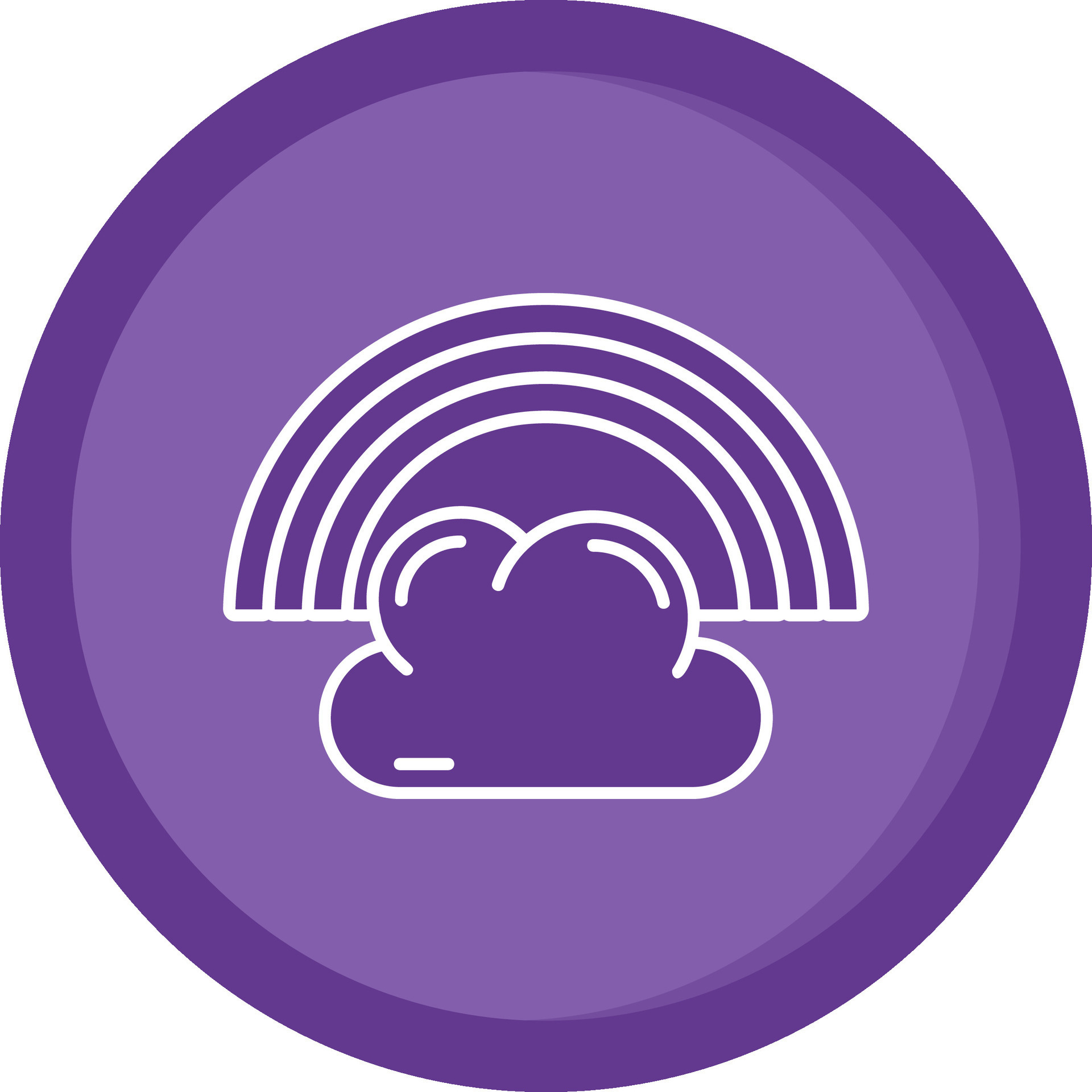 Rainbow Solid Purple Circle Icon 37504073 Vector Art at Vecteezy